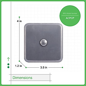 Square D - ACPCP Square D, Blank ACP Hub Closing Plate
