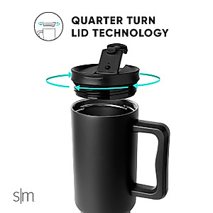 Simple Modern Tumbler Flip Lid | Reusable Replacement ONLY Fits Simple Modern | Stainless Steel Trek Travel Coffee Mug Water Bottle | Trek Collection | Blush