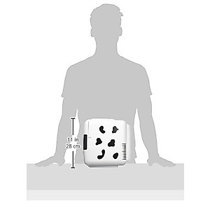 Cooluli Skincare Mini Fridge for Bedroom - Car, Office Desk & Dorm Room - Portable 4L/6 Can Electric Plug In Cooler & Warmer for Food, Drinks, Beauty & Makeup, 12v AC/DC & Exclusive USB, Cow Print