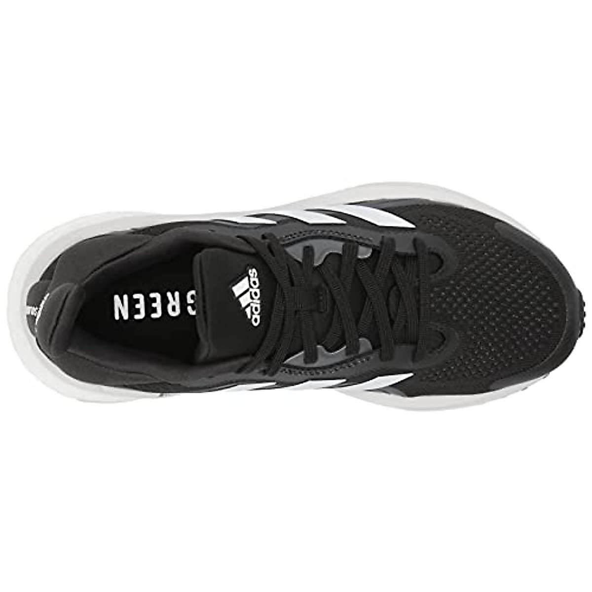 adidas Women's Solar Glide 4 ST Running Shoe, Black/White/Grey, 10