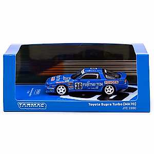 Supra Turbo (MA70) RHD (Right Hand Drive) Japanese Touring Car Championship (1990) "Hobby64 1/64 Diecast Model Car by Tarmac Works T64-064-90JTC36