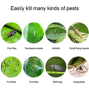 Faicuk Yellow Dual-Sided Sticky Fly Traps for Plant Insect Like Aphids, Fungus Gnats, Leaf Miners and White Flies (30 Pack)