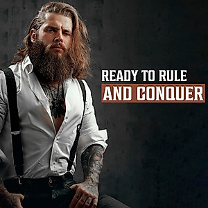 Viking Revolution Beard Wash and Beard Conditioner for Men with Argan Oil and Jojoba Oil - Beard Softener and Strengthener Beard Care Beard Shampoo and Conditioner with Beard Oil (5oz, Majestic Oud)