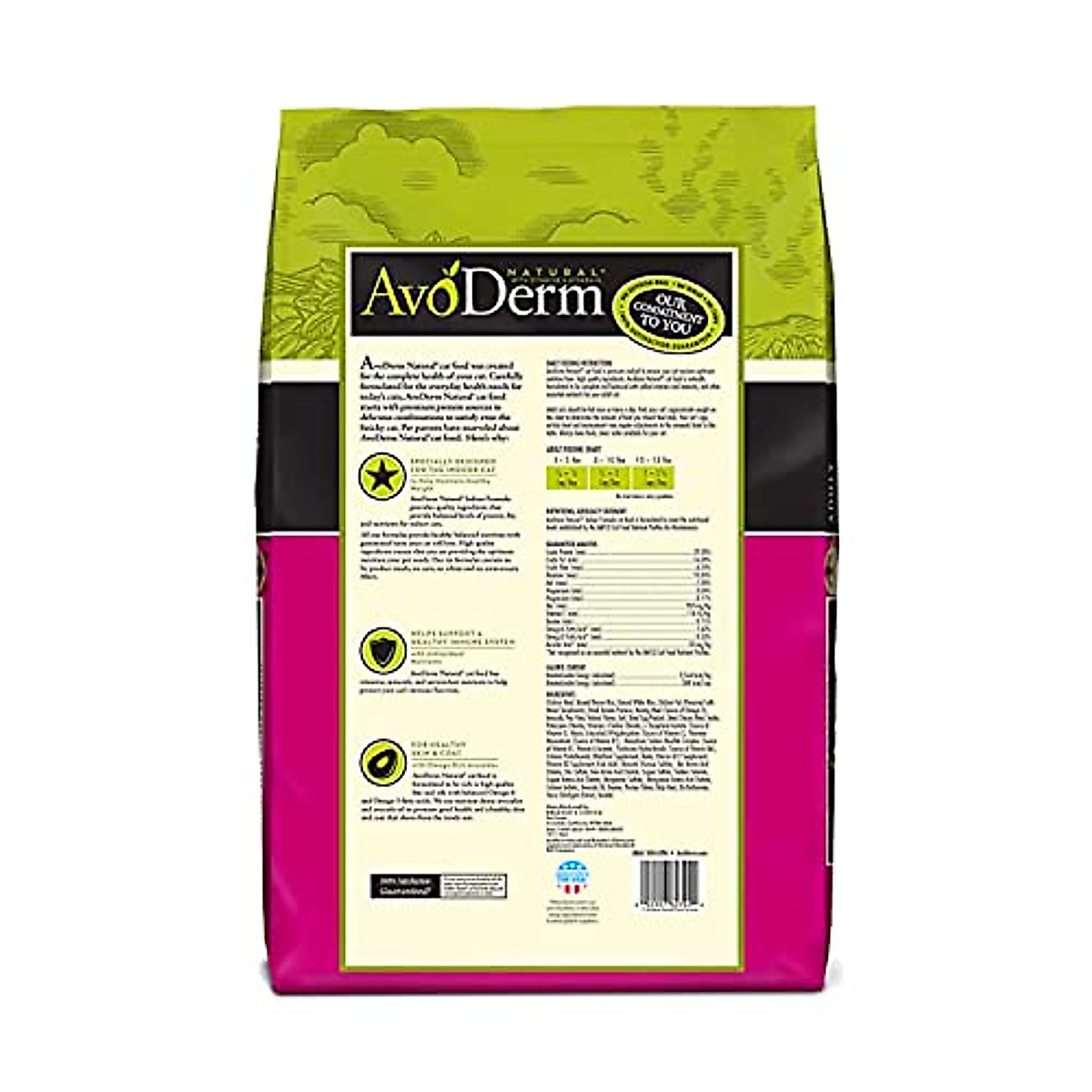 AvoDerm Natural Indoor Formula Dry Cat Food 11lb
