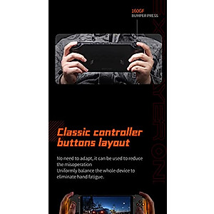 QUJUSO OnexPlayer Mini Pro 7" Handheld Game Console Portable PC Mini Laptop UMPC Win 11 AMD Ryzen 7 6800U 16GB LPDDR4 RAM/512GB NVMe M.2 SSD 1920 *1200 Display Screen(Black)