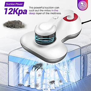 GIFANK LW-P1003 Mattress 12KPa Powerful Suction Upgraded Handheld Vacuum Cleaner Effectively Clean Up Bed Sheet Pillow Couch,