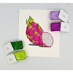 Art Whale Gouache Paint Set 42 Colors 50 ml, 1.7 fl oz Cups With Lids in a Carrying Case Water-Based Paint Set for Painting on Canvas, Paper, Wood - Art Supplies For Adults, Students, and Kids