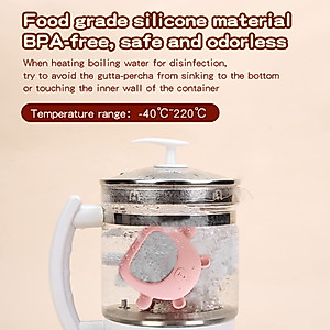 Baby Teething Toys,Baby Teether,Vcnoeo Anti-Drop Wrist Teether, Chewing Toys Suitable for Babies Over 3 Months Old,for Soothing Teething Pain (Caramel)