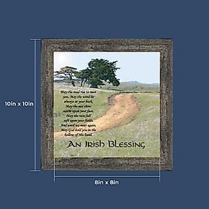 Irish Blessing Wall Decor, May The Road Rise Up to Meet You, Celtic Decor Home Blessing Sign, Irish Gifts for Women. Irish Wall Decor, House Warming Presents for New Home 8586BW