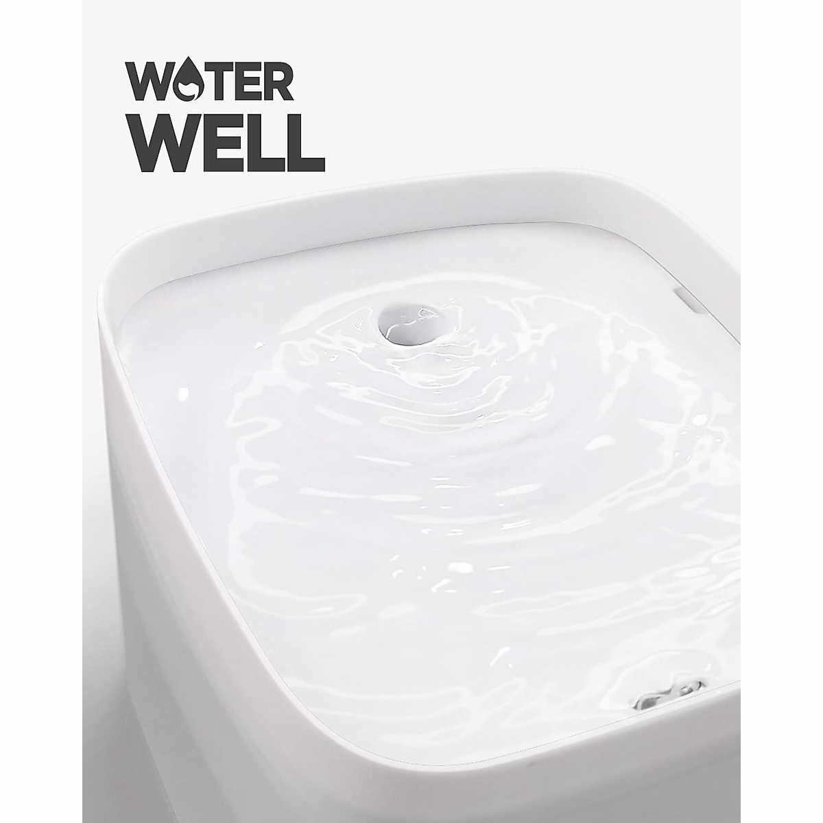 Ciays 106oz/3L Cat Water Fountain, Large Automatic Pet Fountain Dog Water Dispenser with Ultra Quiet Pump for Cats, Dogs, Multiple Pets, 3 Replacement Filters Included, White