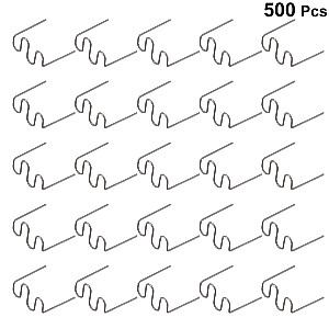 SEWACC Bumper Repair Kit 500pcs Hot Staples Welding Rods Bumper Repair Welding Wire Car Plastic Repair Machine Welding Electrodes Brazing Wire for Car Bumpers (0.6mm) Plastic Repair Welder Kit