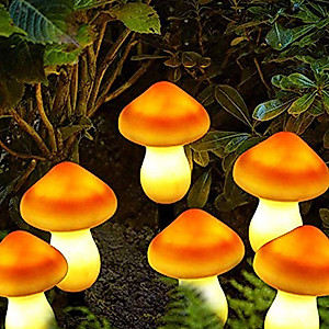 Mobestech Solar Mushroom Lights Solar Powered Twinkle Fairy Lights LED Outdoor String Lamp for Home Yard Patio Garden Decorations
