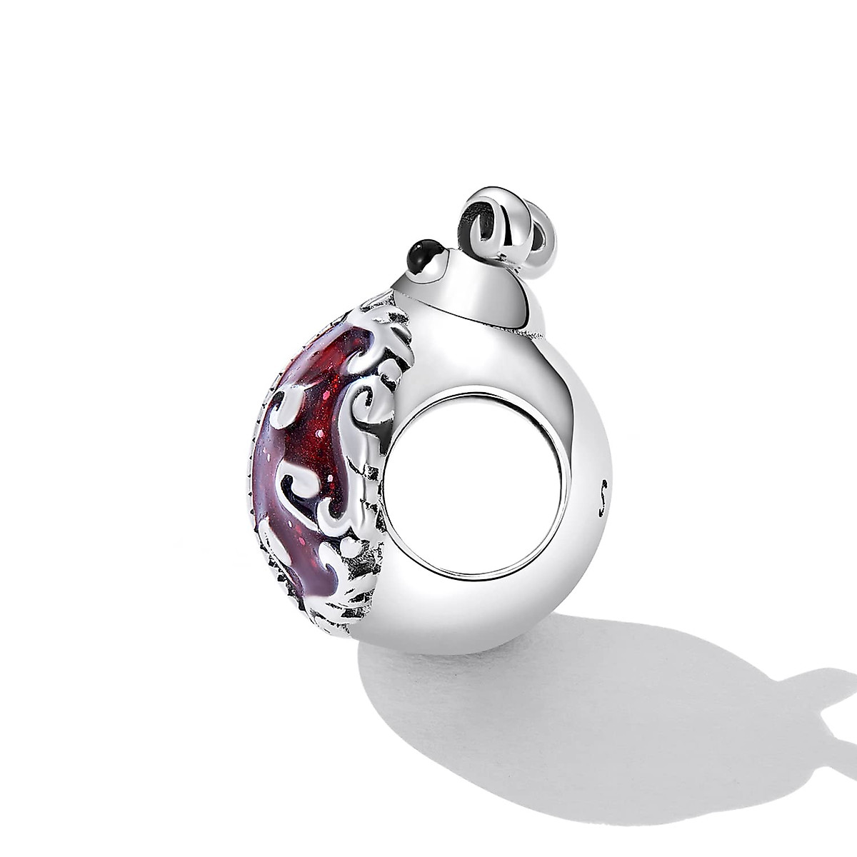 Pattern Ladybug Charm 925 Sterling Silver Charm Fits For Pandora Bracelet Necklace