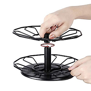 Flagship K cup Holder Carousel 3 Tier for Keurig Pod Holder Metal DIY Install Small for K-cup Storage Stand 21 K Pod Storage