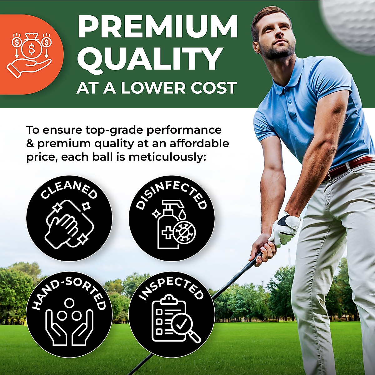 Golf Ball Monkey Cheap Recycled for Callaway Golf Balls White Mix 4A /Near Mint -24 Pk for Callaway Supersoft Golf Balls, Superfast, Superhot, Warbirds, Diablo, Chromesoft, Reva & Hex Tour Soft