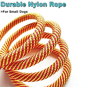 YUCFOREN 7FT Small Dog Leash Lightweight Cat Leash for Little Pets/Puppy/Small Animals/Extra Small Dogs Durable Nylon Walking Training Leash