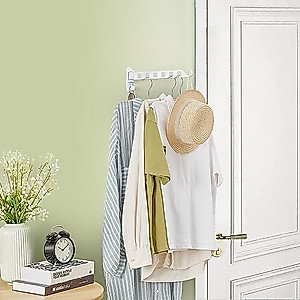 JOOM Laundry Drying Rack Wall Mounted Clothes Drying Rack Clothes Hanger White