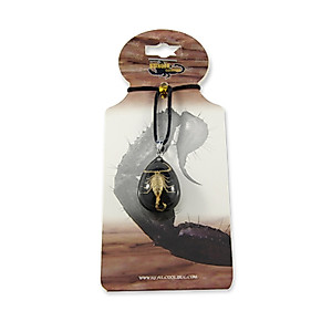 REALBUG Gold Scorpion Necklace, Black, Small