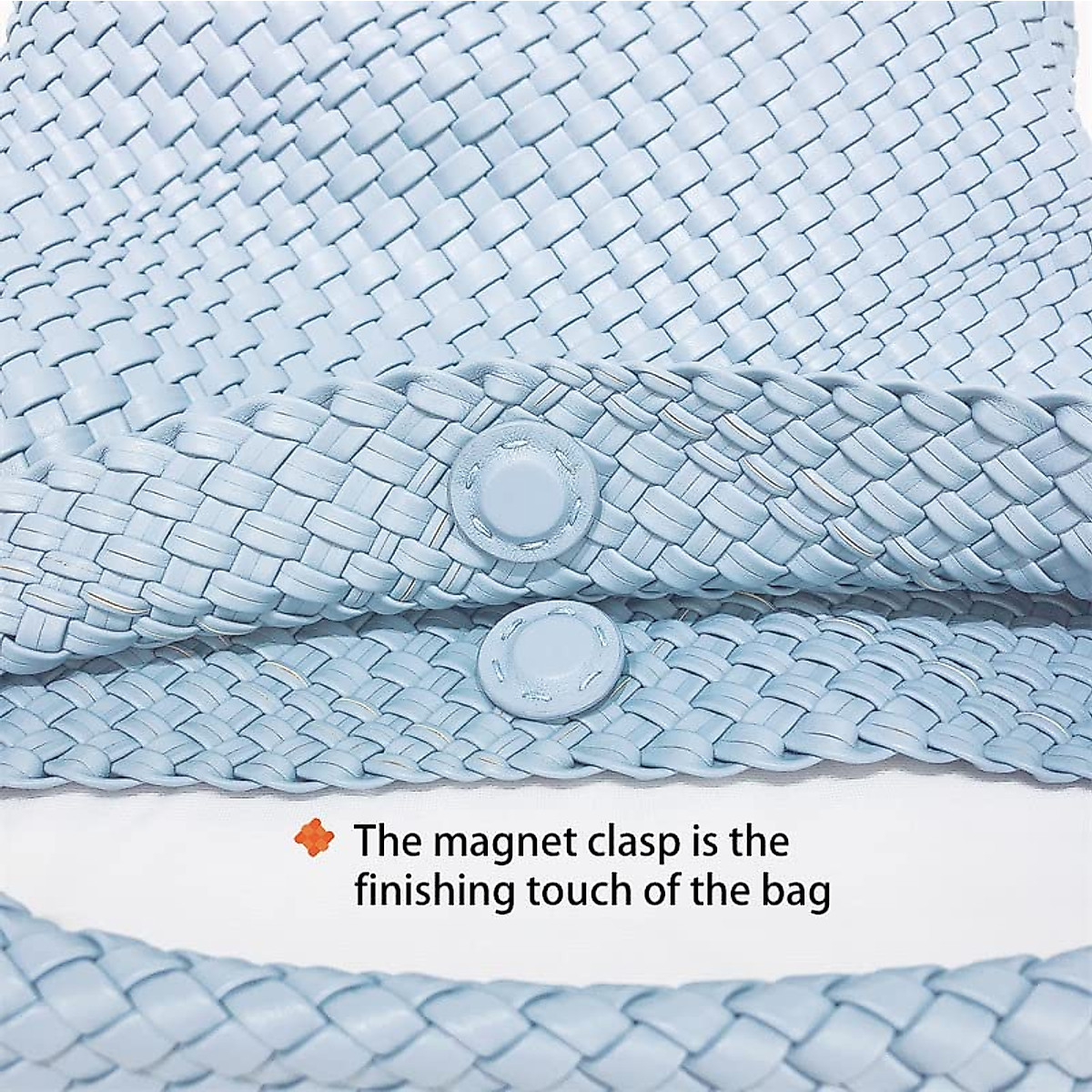 LMKIDS Fashion Hand Woven Bag Shopper Bag Travel Handbags and Purses Women Tote Bag Large Capacity Shoulder Bags (khaki)