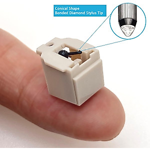 2PCS ATN3600L Diamond Record Player Needles Replacement Stylus for Audio-Technica AT-LP60X, AT-LP60XBT, and AT-LP60XBT-USB Vinyl Turntable Player