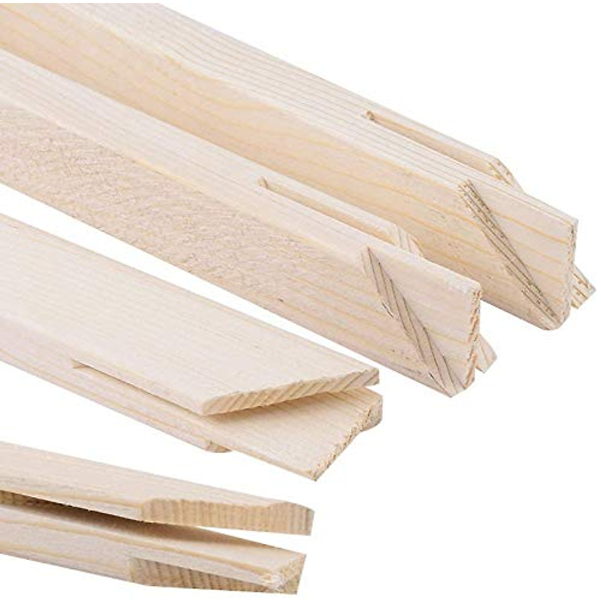 Aksuo 16x20 inch Wooden Frame Canvas Stretcher Bars with Thumb Tacks for Oil Painting and Paint by Numbers (4 Strips) (40x50cm)