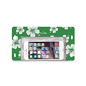 Puro wp8slimxlhawaiidgrn Waterproof Case for Smartphone – Green