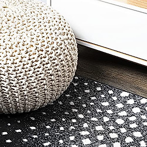 JONATHAN Y SAF100A-8 Antelope Modern Animal Indoor Area-Rug Casual Contemporary Striped Easy-Cleaning Bedroom Kitchen Living Room Non Shedding, 8 X 10, Black/Cream