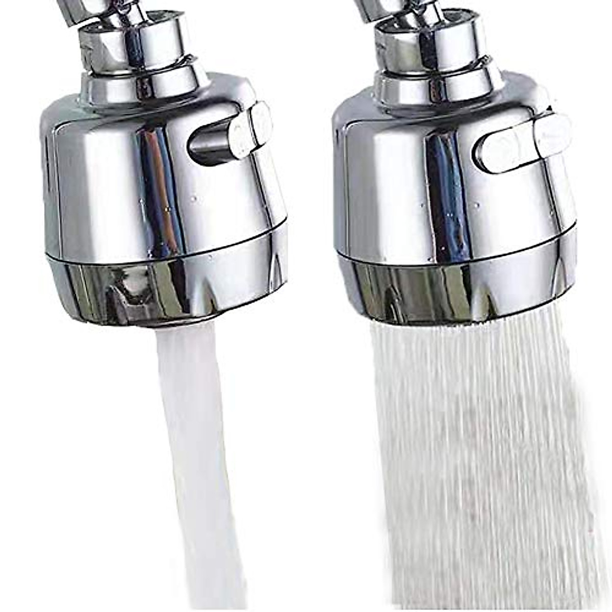 Huazhi 360 -Degree Swivel Kitchen Sink Faucet Aerator Water Saving Tap Aerator Faucet Nozzle for Kitchen, Bathroom Faucet (Shorter Style 1PC)