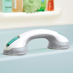 Collections Etc 12' Suction Tub and Shower Support Bar, White