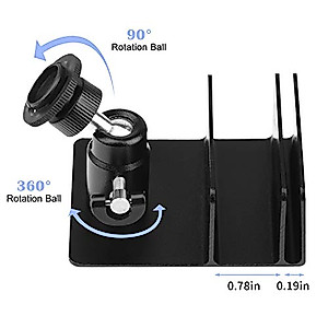 Gutter Mount for All-New Blink Outdoor & Blink XT / XT2 Camera, Adjustable Weatherproof Aluminum Alloy Mount Bracket for Blink Home Security System (2 Pack, Black)