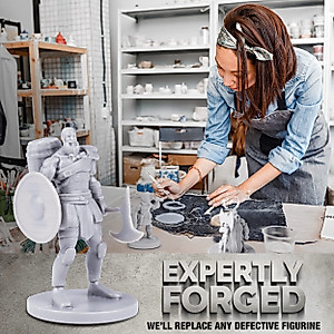 Path Gaming Town Folks Set, 40 Fantasy Tabletop Miniatures for Dungeons and Dragons. 28MM Scaled, 20 Unique Designs, Bulk Unpainted Miniatures, Great for D&D