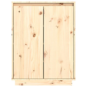 VRAXO Shoe Cabinet 23.6"x13.8"x31.5" Solid Wood Pine,Shoe Racks & Organizers-31.79lbs