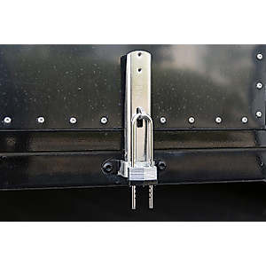 BRINKS - 44mm Laminated Steel Keyed Padlock with Adjustable Shackle - Chrome Plated with Hardened Steel Shackle