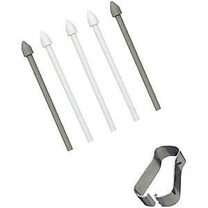 Ubrokeifixit Galaxy Tab S7 FE 12.4" 2021 Touch Stylus S Pen Replacement Tips/Nibs for Samsung Galaxy Tab S7 FE 12.4" 2021 T730 T733 T736B Wi-Fi/LTE/5G (S7 FE-Tips/White-Gray)