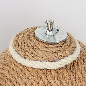 WCDJOMOP Sugar Glider House Natural Coconut Shell Hemp Rope Hut Hide Out Nest for Sugar Glider Hamster Squirrel Bird Parakeet,Cage Habitats Decor, Bird Cage Toy (Screw Fixed)