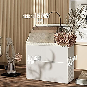 Teatalk 2Pack Wall Hanging Organizer Bag,Closet Hanging Storage for Pocket,Bathroom Dormitory Storag,Linen Cotton Organizer Box Containers for Bedroom(Gray)