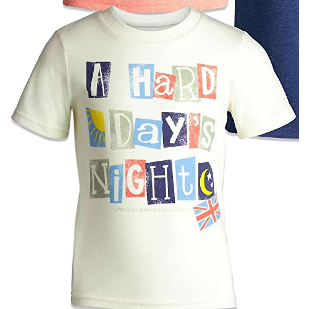 Lyrics by Lennon and McCartney Infant Baby Boys 5 Pack T-Shirts Multicolor 24 Months