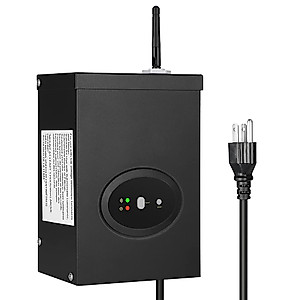 DEWENWILS 300W Smart Wi-Fi Low Voltage Transformer, Schedule and Timer, Compatible with Alexa and Google Home, 120V AC to 12V AC, Weatherproof for Landscaping Light, Spotlight, Pathway Light