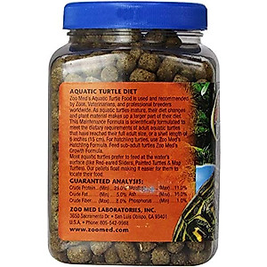 Zoo Med Natural Aquatic Turtle Food - Maintenance Formula (Pellets) 6.5 oz - Pack of 4