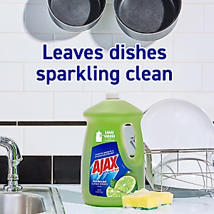 Ajax Ultra Dishwashing Liquid Dish Soap Refill, Vinegar and Lime Scent, 90 fluid ounce