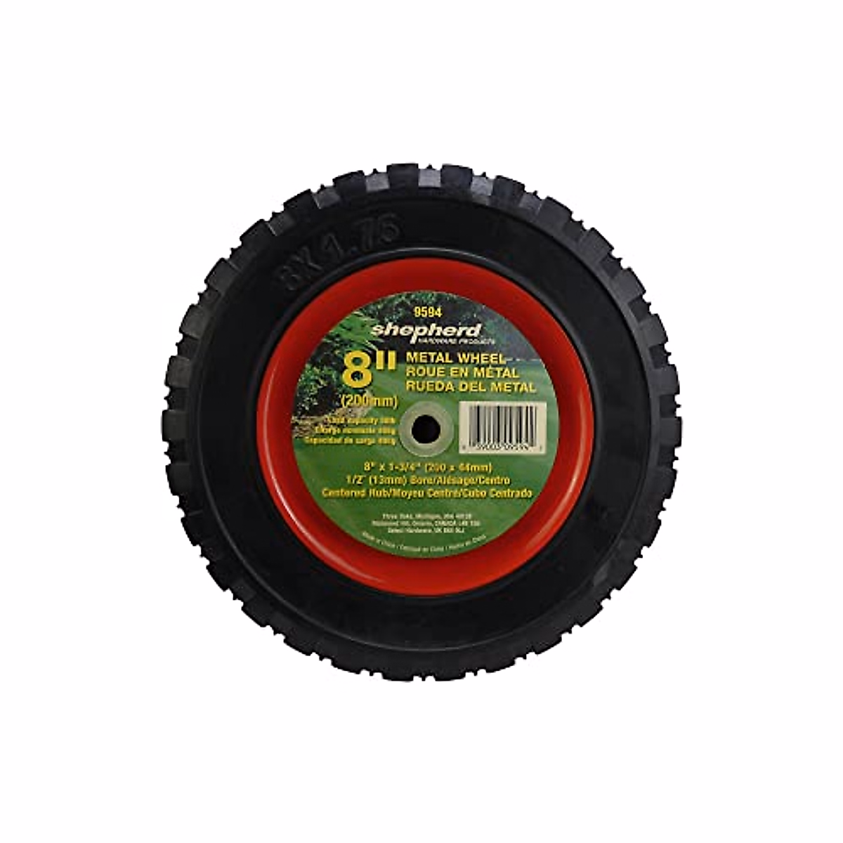 Shepherd 9594 Semi Pneumatic Sawtooth Tread Replacement Wheels