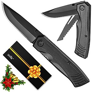 Fathers day Gift for Men Dad Husband Brother,2 In 1 Folding Knife Saw,Mens Stocking Stuffers 2023,Men Gifts for Christmas,Cool Gadgets Gifts Idea,Gifts for Men Who Have Everything