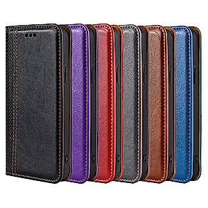Fansipro Wallet Folio Case for Oppo Reno 2 F, Premium PU Leather Slim Fit Cover for Reno 2 F, 1 Card Slot, Unique Design, Purple