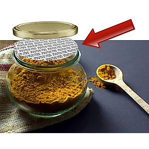 Pressure Sensitive Torque Activated Cap Seals Liners -89mm (3.50") - 50 PCS -Made in USA -for Wide Mouth Glass & Plastic Ball Mason Canning Jars - No Induction Sealer Needed - Black (50)