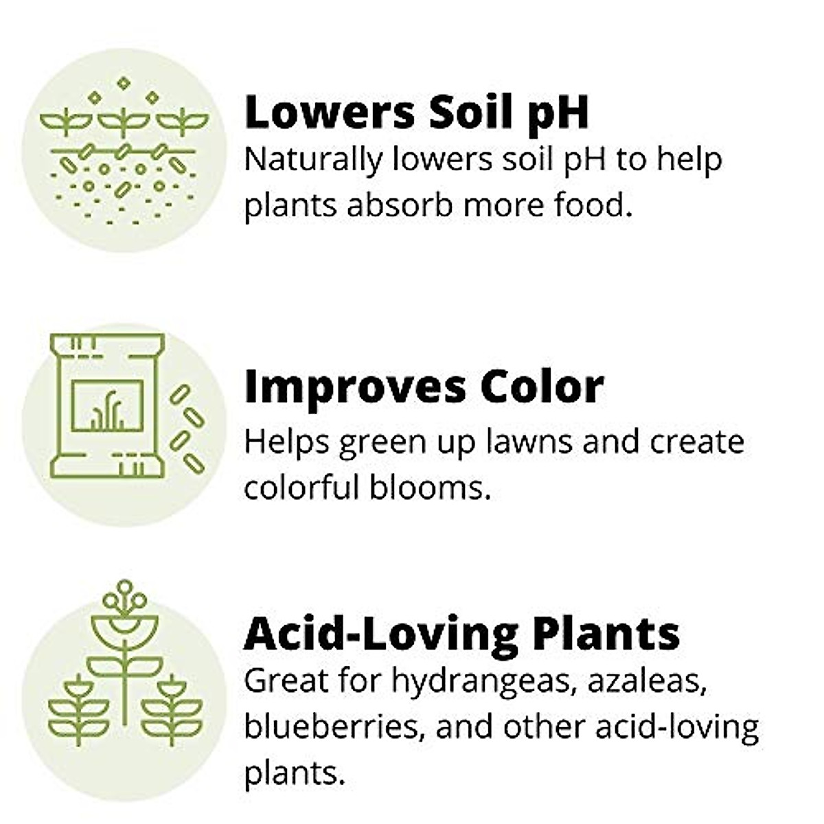 Earth Science – Fast Acting Sulfur with Nutri-Bond Run Off Reduction Technology – Fertilizer Enhancer – Lower pH of Soil 2.5 lb