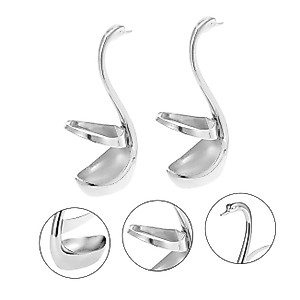 BESPORTBLE Food Fork Spoon Holder 2pcs Swan and Fork Storage Kitchen Supplies Zinc Alloy Non-slip Trailer Jack Drill Adapter