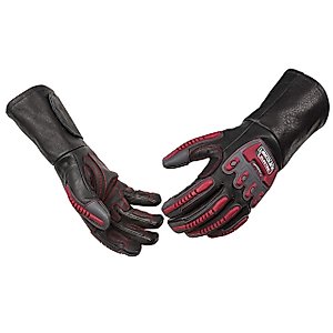 Lincoln Electric Roll Cage Welding/Rigging Gloves | Impact Resistant | Black Grain Leather |, Large (K3109-L)