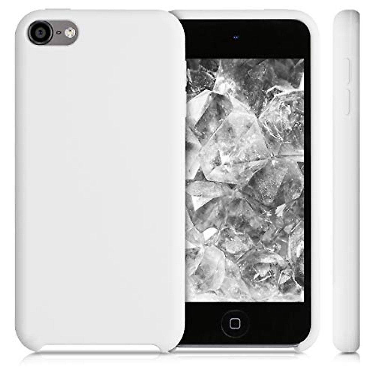 kwmobile TPU Silicone Case Compatible with Apple iPod Touch 6G / 7G (6th and 7th Generation) - Case Soft Flexible Protective Cover - White Matte