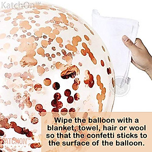 Giant, Rose Gold Balloons Set - Pack of 21, Rose Gold Confetti Balloons | Rose Gold Foil Balloon for Rose Gold Party Decorations | Rose Gold Mylar Balloons, Birthday, Baby Shower, Bachelorette Party