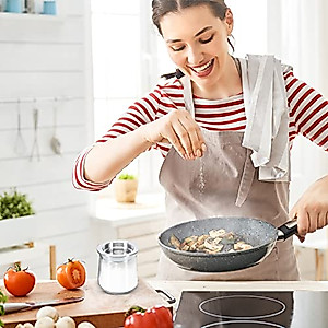 4 Oui Yogurt Jar Lids | Stainless Steel Metal Yoplait Oui Lids Only | Food Safe, Durable, Airtight, Reusable | Water and Liquids Contact Safe | For Regular or Petite Dessert Oui Jars| 4-Piece Set